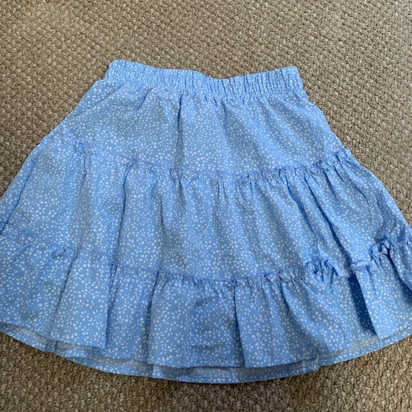 Skirts | Blue And White Patterned Skirt | Poshmark